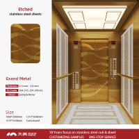 China Mirror Finish Etched Stainless Steel Sheet Decorative Chemical Etching Elevator Stainless Steel Plate for sale