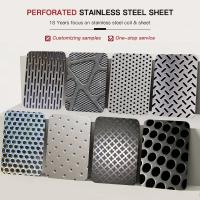 China Customized Perforated Stainless Steel Sheet With Cloverleaf Pattern for sale