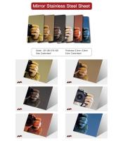 China Super Gold Colour Mirror Stainless Steel Sheet 3mm Thickness High Durability for sale