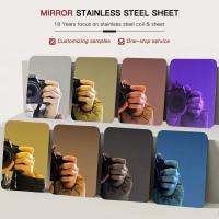 China ASTM Mirror Stainless Steel Sheet 201 304 316 Pvd Black Blue Gold for sale