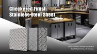 China SS304 316 430 Stainless Steel Checkered Sheet Custom Cut Mesh Sheets 1500mm Width for sale