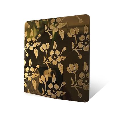 China Customized Etching Patterns Stainless Steel Sheets Metal 0.3mm Thickness for sale