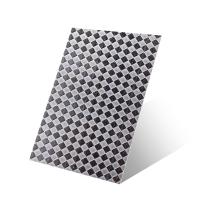 China 3D Rhombus Pattern Stainless Steel Embossed Sheet Customized SS Sheet Cut To Size for sale