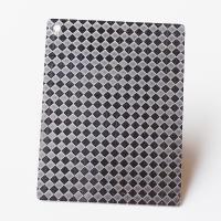 China 3D Rhombus Pattern Stainless Steel Embossed Sheet Customized SS Sheet Cut To Size for sale