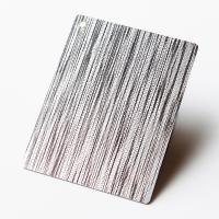 China Embossed 0.7Mm Stainless Steel Sheet Stripes Texture 2B BA No.4 Decorative Wall Cladding for sale