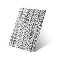 China Embossed 0.7Mm Stainless Steel Sheet Stripes Texture 2B BA No.4 Decorative Wall Cladding for sale