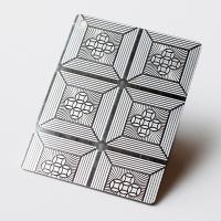 China Aisi 316 Stainless Steel Sheet Big Squares Pattern Stainless Steel Embossed Sheet for sale