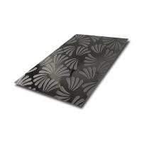China 201 304 316l 410 430 Stainless Steel Sheet Customized Pattern Etched Decorative Stainless Steel Plate for sale