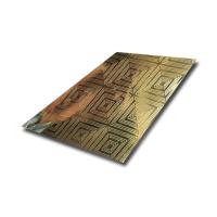 China Custom 201 304 316 Etched Stainless Steel Sheet Corrosion Resistance for sale
