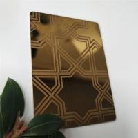 China 4x8 304 Etched Decorative Stainless Steel Sheet Metal For Kitchen Equipment for sale