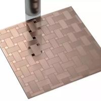 China 304 316 430 Mirror Etched Stainless Steel Sheet Decorative Wall Covering Sheets for sale