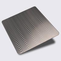 China ASTM 201 304 316 Etching Finished Stainless Steel Sheet Wall Decorative for sale