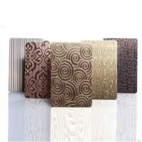 China 201 304 316l 410 430 Stainless Steel Sheet Customized Pattern Etched Decorative Stainless Steel Plate for sale