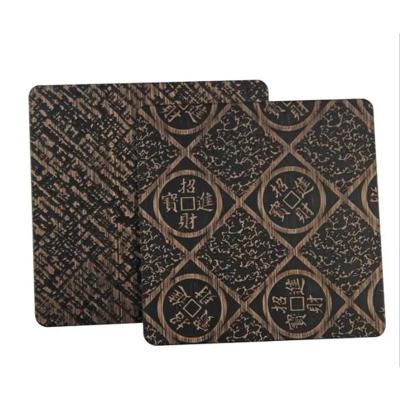 China 4x8 304 Etched Decorative Stainless Steel Sheet Metal For Kitchen Equipment for sale