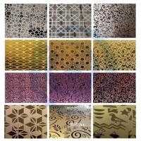 China ASTM 201 304 316 Etching Finished Stainless Steel Sheet Wall Decorative for sale