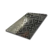 China BIS JIS GS Decorative Stainless Steel Sheets With Unique Surface Etchings for sale