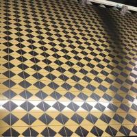 China 304 Etched Stainless Steel Sheet Founder Geometric Pattern for furniture surface for sale