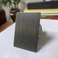 China Hairline HL Brushed Finish Stainless Steel Sheet 0.5mm Thickness Stainless Steel Plate for sale