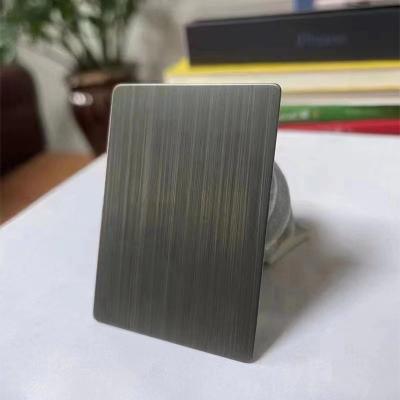 China Hairline HL Brushed Finish Stainless Steel Sheet 0.5mm Thickness Stainless Steel Plate for sale