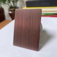 China Hairline HL Brushed Finish Stainless Steel Sheet 0.5mm Thickness Stainless Steel Plate for sale
