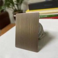 China Hairline HL Brushed Finish Stainless Steel Sheet 0.5mm Thickness Stainless Steel Plate for sale