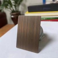 China Brushed Hl 316l Stainless Steel Sheet gold plated Stainless Steel Plate for sale