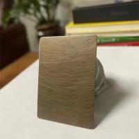 China Hairline HL Brushed Finish Stainless Steel Sheet 0.5mm Thickness Stainless Steel Plate for sale