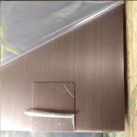 China 0.4mm Brushed Hl 304l Stainless Steel Sheet Hairline SS Steel Plate for sale