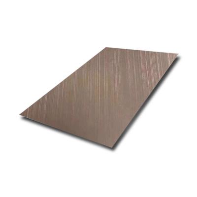 China 304 Stainless Steel Color Plate Aisi 2mm Brushed Ss 316 Decorative Hairline Stainless Steel Sheets for sale