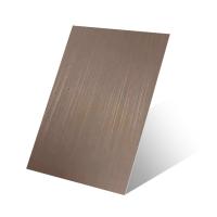 China 304 Stainless Steel Color Plate Aisi 2mm Brushed Ss 316 Decorative Hairline Stainless Steel Sheets for sale