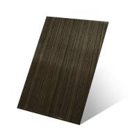 China Cold Rolled Decorative Stainless Steel Sheet 304 316 Hairline Bronze Ancient Copper Finish for sale