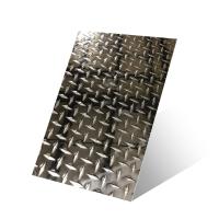 China 3MM SS Checkered Sheet Anti Slip Surface Stainless Steel Plates In Building Floors Stairs Corridors for sale
