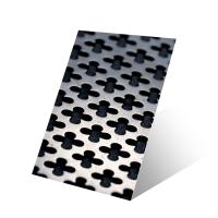 China Customized Perforated Stainless Steel Sheet With Cloverleaf Pattern for sale