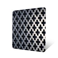 China Customized Perforated Stainless Steel Sheet With Cloverleaf Pattern for sale