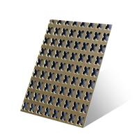 China 304 Stainless Steel Perforated Sheet With Elegant Gold Pattern 3048mm Length for sale