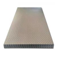 China 201 304 316 2b Finish Checkered Stainless Steel Sheet 1000mm Width cold rolled for sale