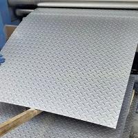 China 201 304 Textured SS Checkered Sheet Non Slip Stainless Steel Floor Plate for sale