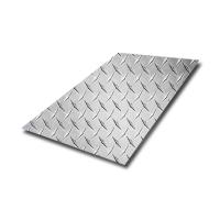 China 1500mm Width SS Steel Sheet 304 Stainless Steel Diamond Shaped Checkered Plates for sale
