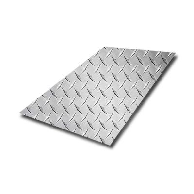 China 1500mm Width SS Steel Sheet 304 Stainless Steel Diamond Shaped Checkered Plates for sale
