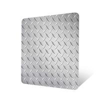 China 1500mm Width SS Steel Sheet 304 Stainless Steel Diamond Shaped Checkered Plates for sale