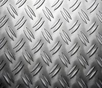 China 201 Checkered Stainless Steel Sheet With Double Row Floral Pattern for sale