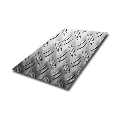 China 201 Checkered Stainless Steel Sheet With Double Row Floral Pattern for sale
