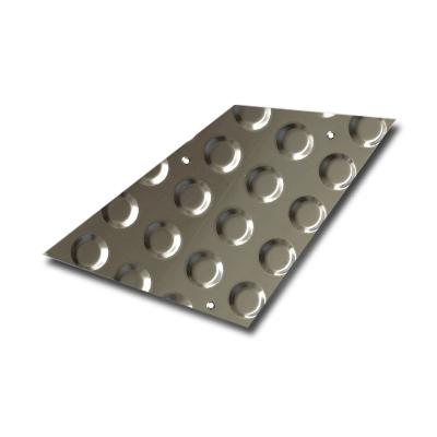 China 2b Finish Stainless Steel Checker Sheet With Flat Round Projections for sale