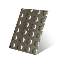 China 2b Finish Stainless Steel Checker Sheet With Flat Round Projections for sale