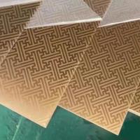 China PVD Color Coating Etching Stainless Steel Sheet 304 Decorative Wall Metal Sheet for sale