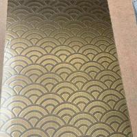 China 201 304 316 Etched Stainless Steel Sheet For Interior Decoration SS Steel Pattern Plate for sale