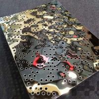 China Perforated Ripple Finish 304 316 Stainless Steel Sheet For Ceiling Wall Panels for sale
