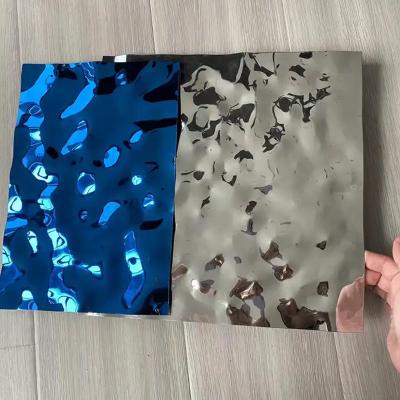 China 316 stainless steel water corrugated plate 304 water ripple stainless steel sheets for sale
