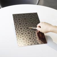 China Customized Pattern Anti Scratch Stainless Steel Sheet Cut To Size DIN Standard for sale