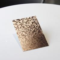 China Decorative Stainless Steel Embossed Sheets Anti - Scratch 304 Ss Steel Sheet for sale